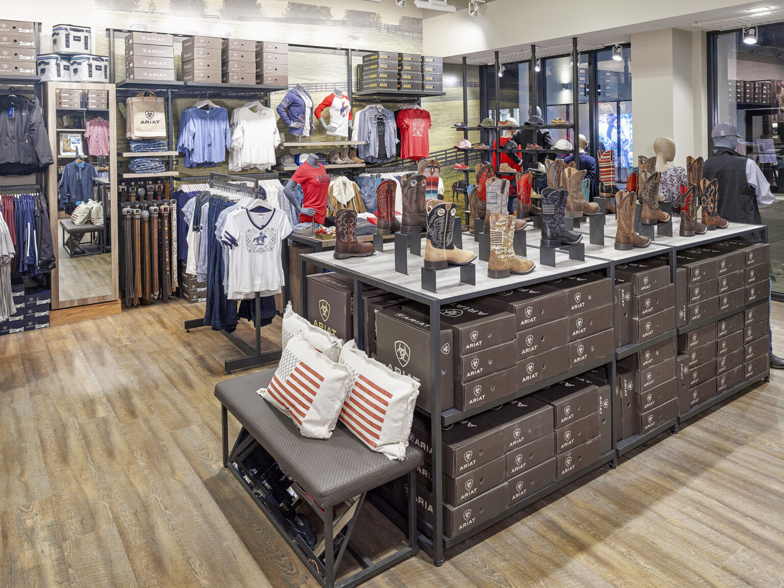 Ariat International - OPTO International - Modular & Custom Retail Displays