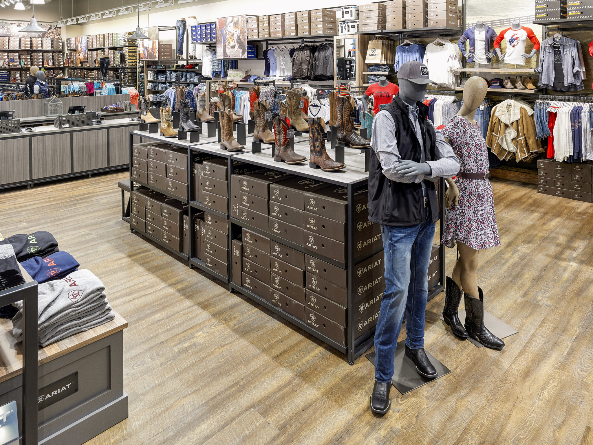Ariat International - OPTO International - Modular & Custom Retail Displays