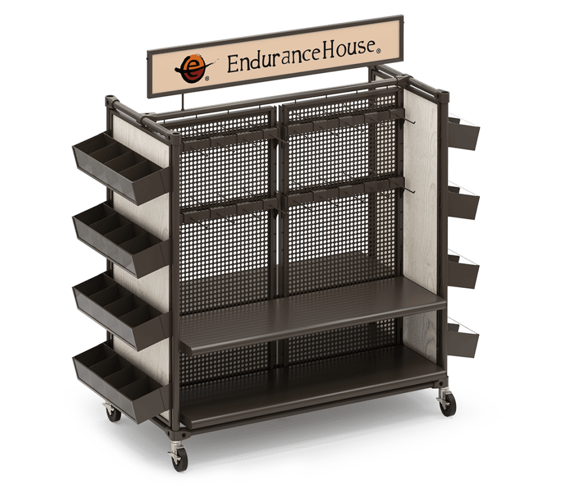 Classic Collection 2-Module Low Gondola - OPTO International - Modular ...