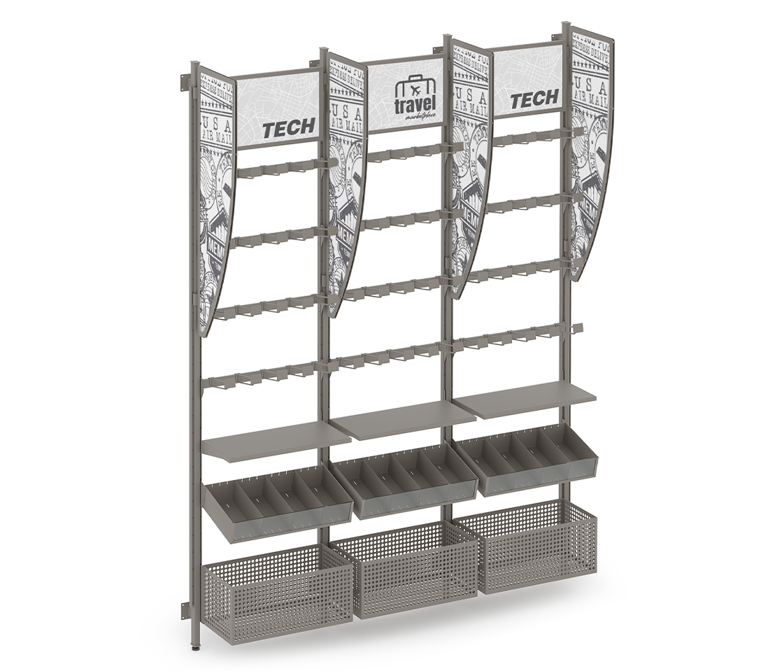 Edge Collection Post Wall System - OPTO International - Modular Retail ...