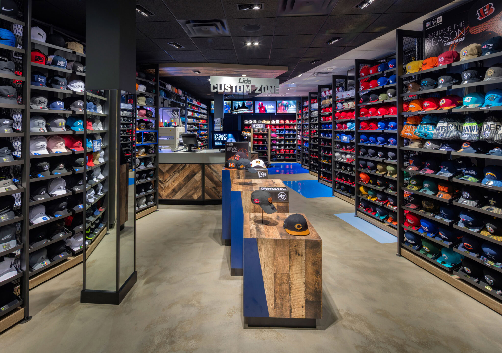 LIDS Sports Group - OPTO International - Modular & Custom Retail Displays