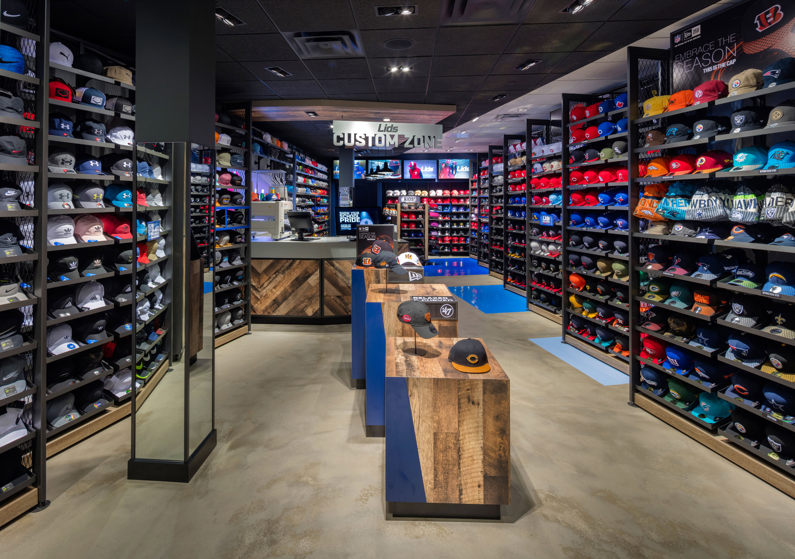 LIDS Sports Group - OPTO International - Modular & Custom Retail Displays