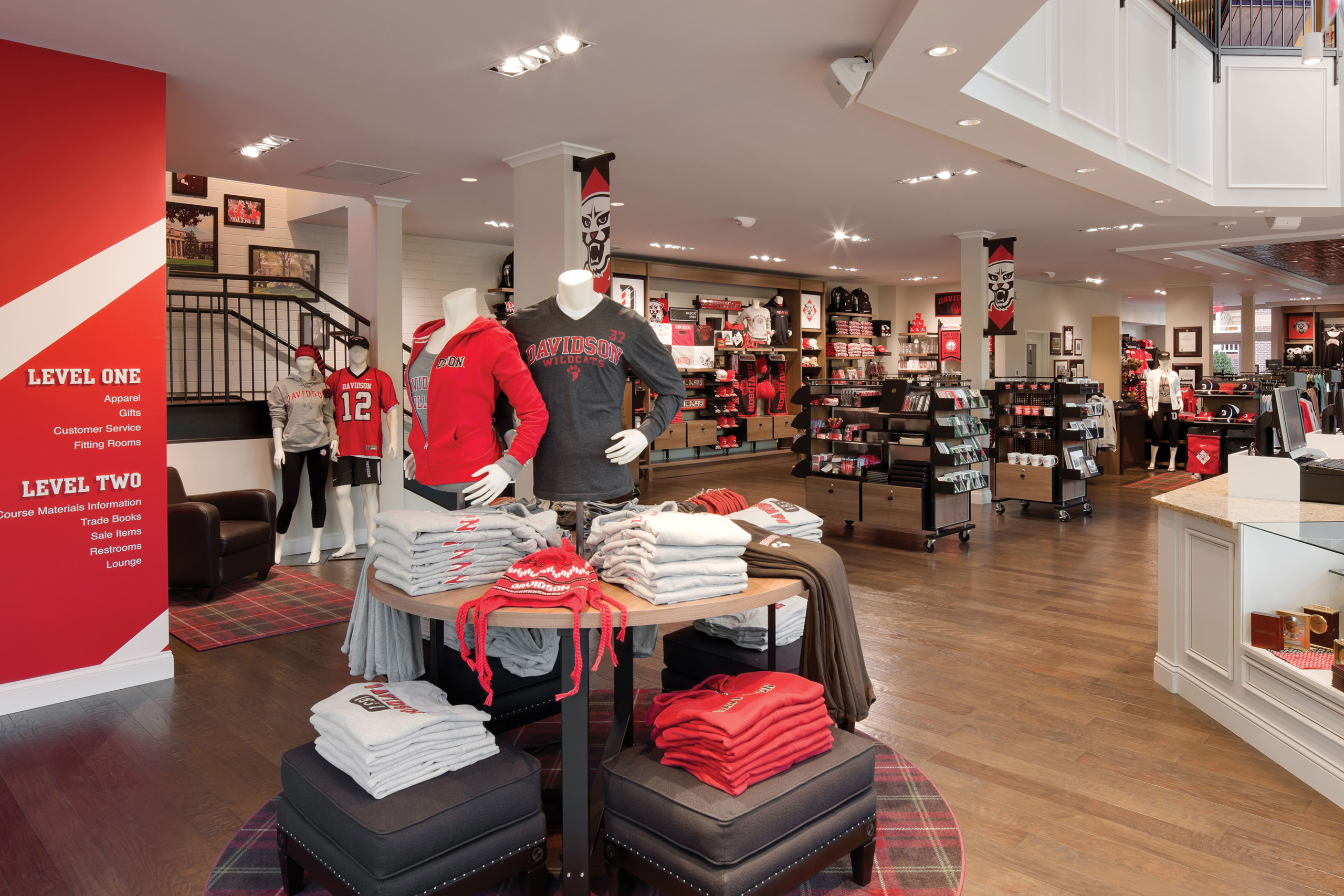 Davidson College Bookstore - OPTO International - Modular & Custom ...
