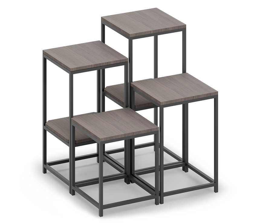 Reveal Collection Grouping Pedestals with Laminated Tops - OPTO ...