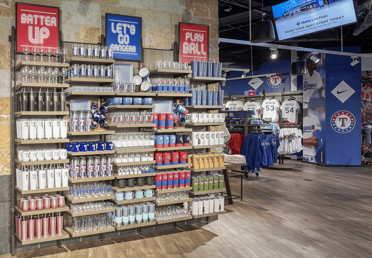 Texas Rangers Team Store - OPTO International - Modular & Custom Retail ...