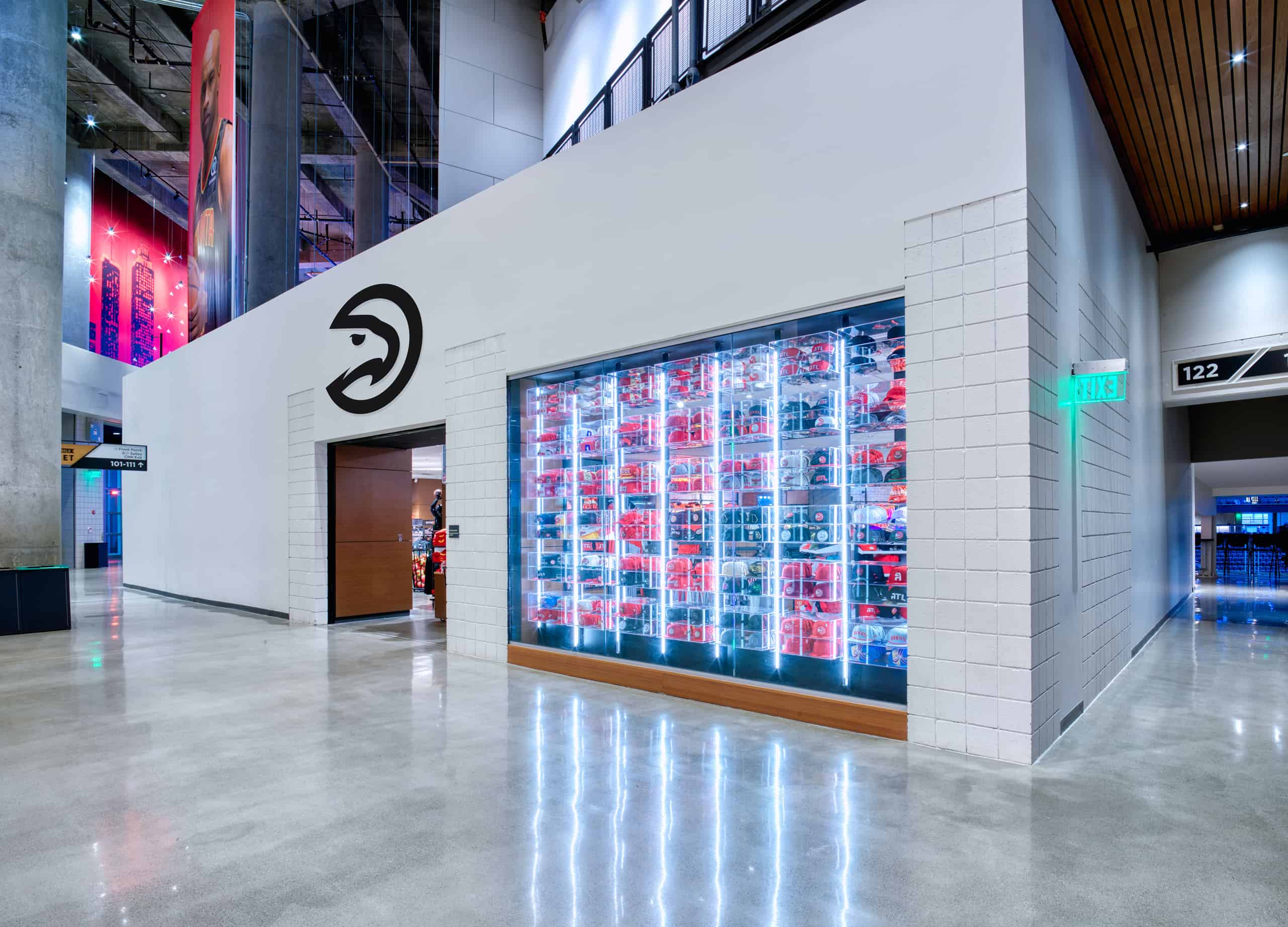 Atlanta Hawks Team Store - OPTO International - Modular & Custom Retail ...