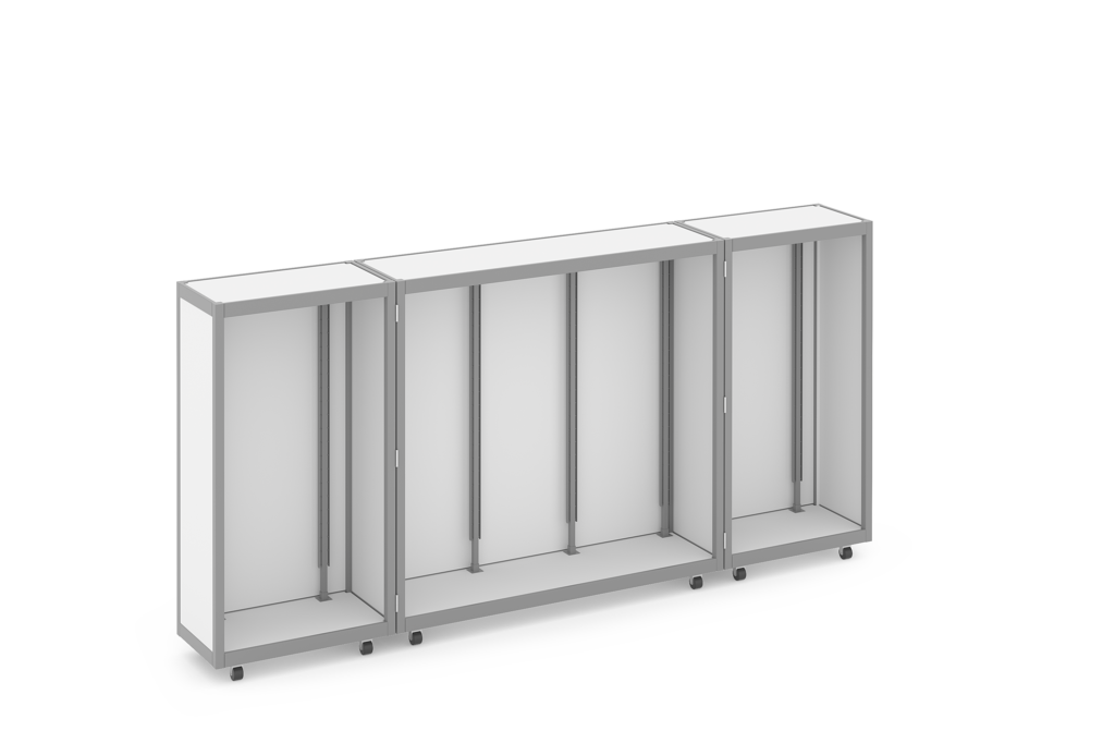 Mobile Clamshell - OPTO International - Modular & Custom Retail Displays