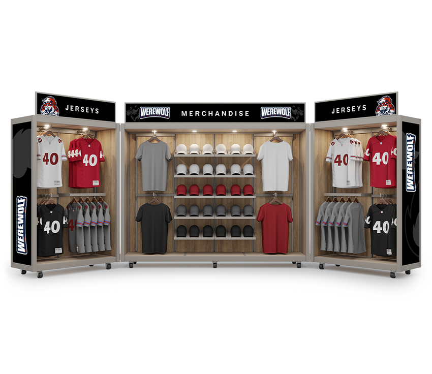 Mobile Clamshell Double-Hinge, 8-Module Kiosk - OPTO International ...